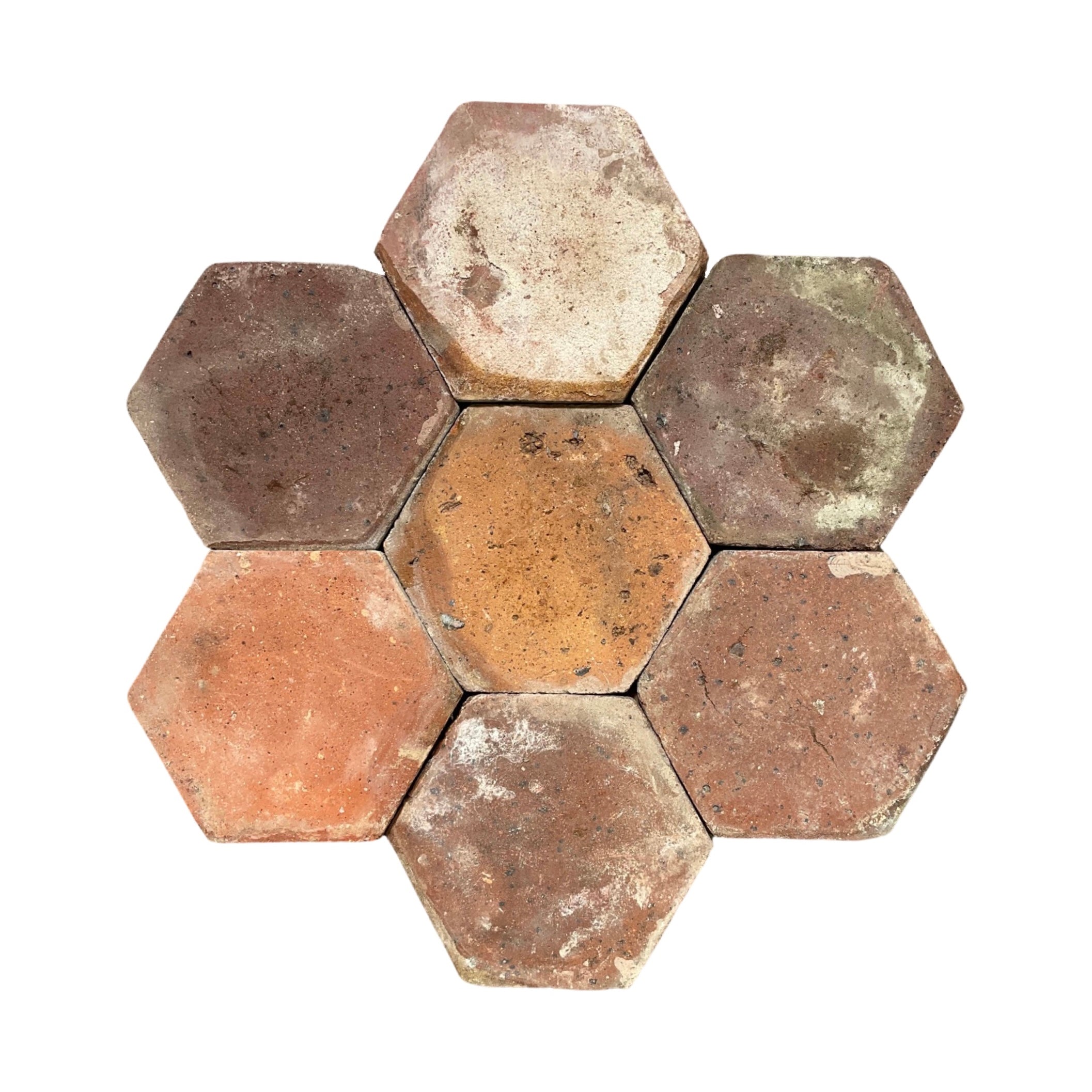 Reclaimed French Terracotta Hexagonal Tile (TC-014)