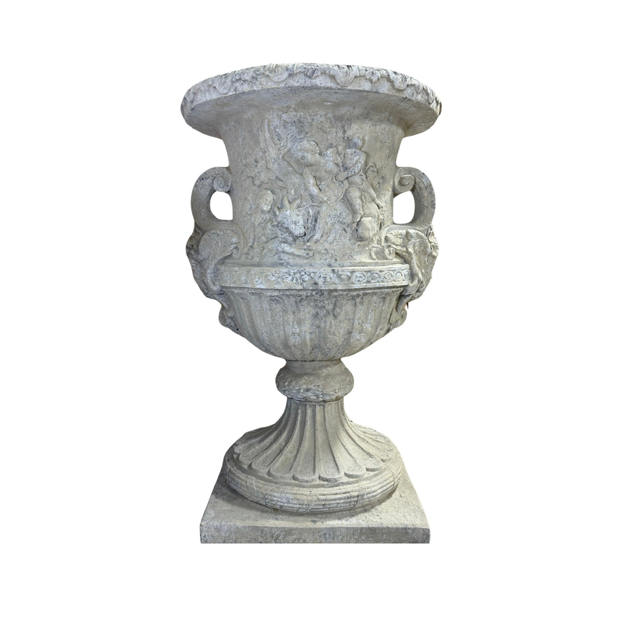 French Limestone Urn Planter (GE-U1018)