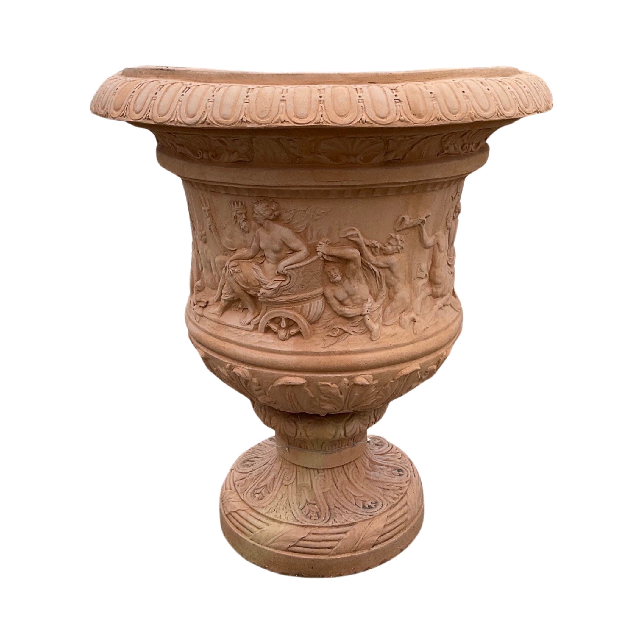 Midcentury Italian Terracotta Urn (V-WNKZ)