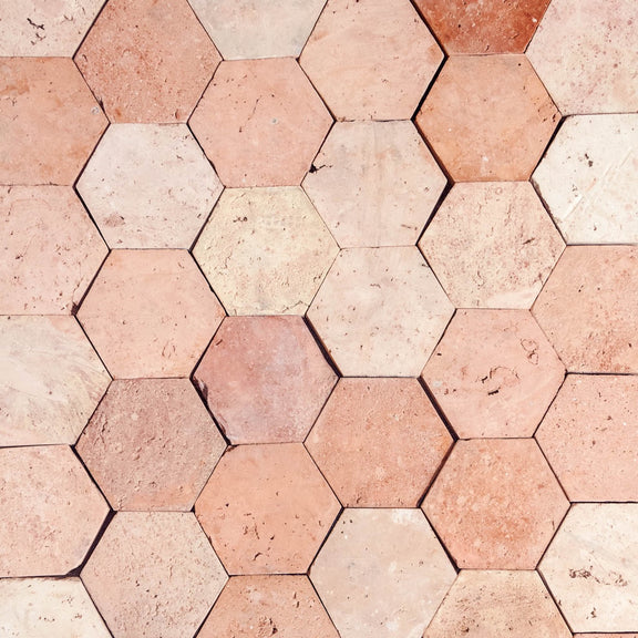 French Reclaimed Terracotta Hexagonal Tile